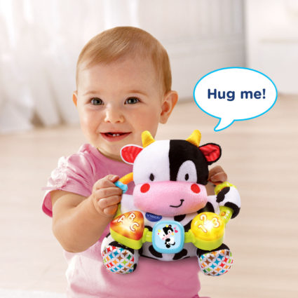 VTech Lil’ Critters Moosical Beads, Plush Cow, Musical Baby Toy ...