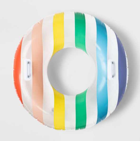 Multi Stripe Tube 33″ Water Float – Sun Squad™ – Shop876kids