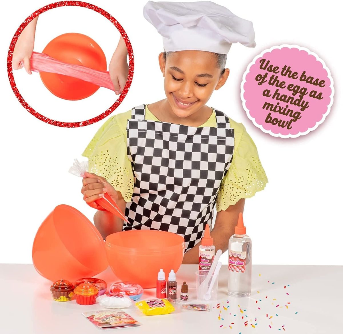 GirlZone Sweet Treats Butter Slime Bakery Kit, Everything in One Egg to ...