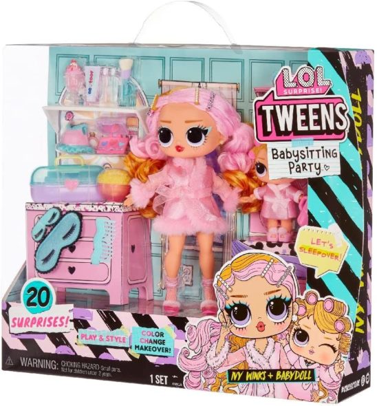 LOL Surprise Tweens Babysitting Sleepover Party (2 Dolls) with 20 ...