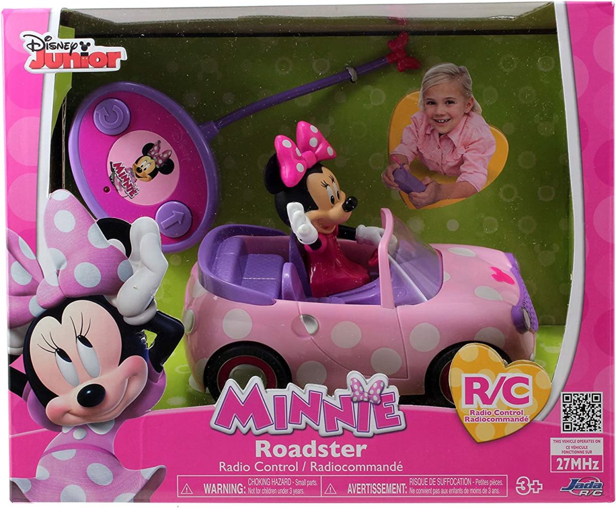 Disney Junior Minnie Mouse Roadster RC Car with Polka Dots, 27 MHz ...