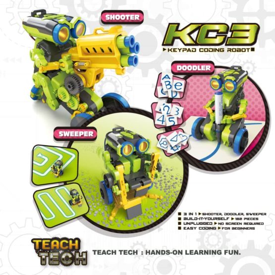 Teach Tech KC3 Keypad Coding Robot for Kids Ages 8 and Up – Shop876kids